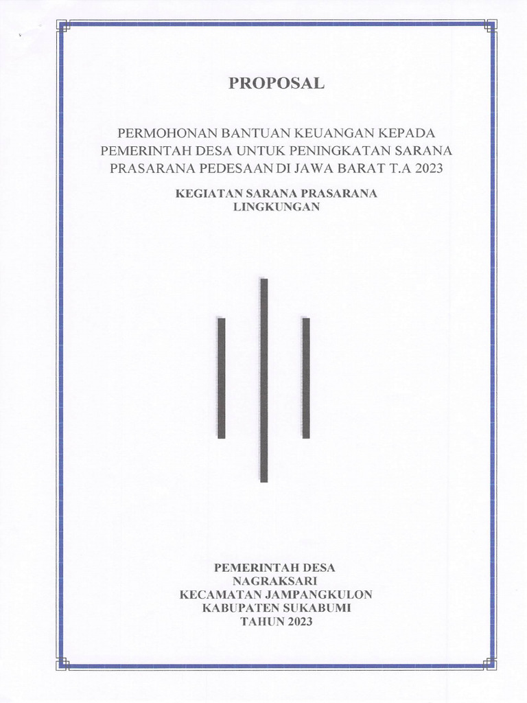 Proposal Dak Kementerian PDTT | PDF