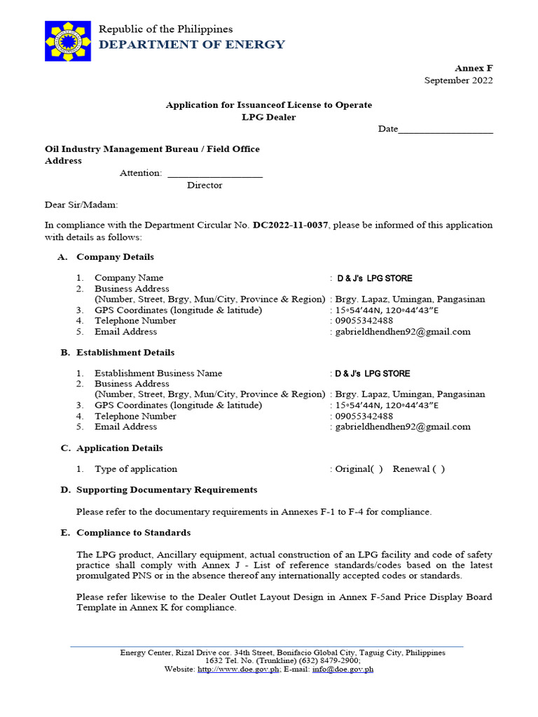 Annex F - LTO - Dealer - FNL | PDF