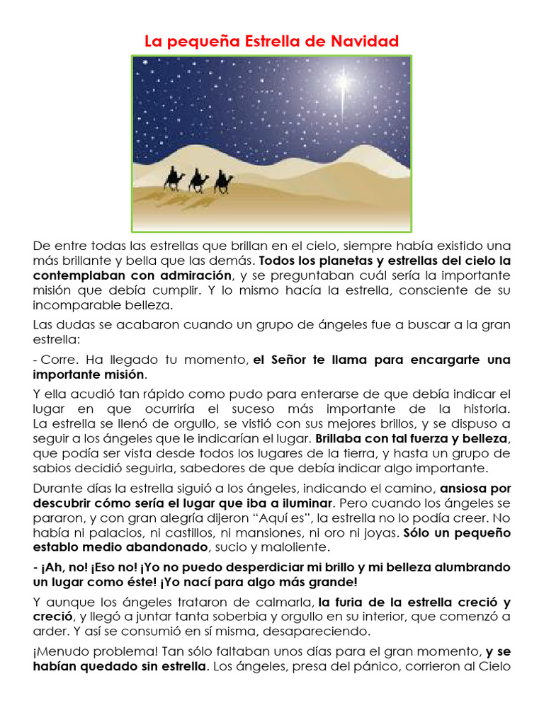 La Humilde Estrella de Navidad | PDF | Estrellas