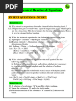 Class 10 Science Chapter 1 Activities | PDF