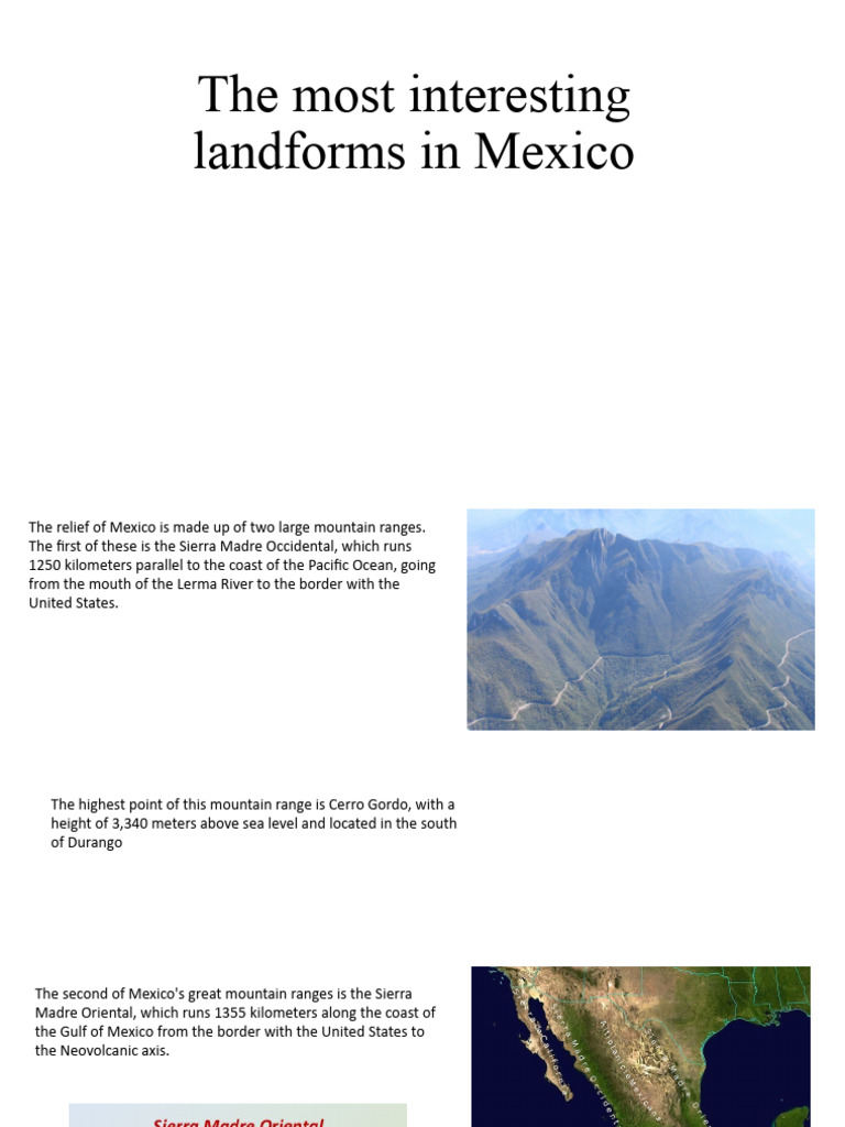 The Most Interesting Landforms in Mexico | PDF