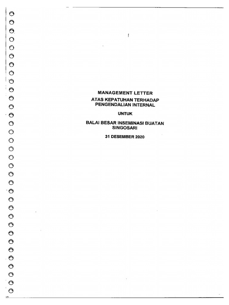 Week 12-Management Letter | PDF