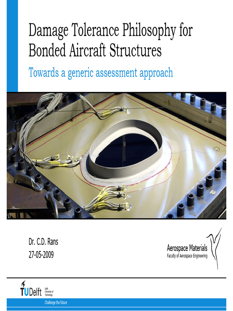 Damage Tolerance Philosophy for Bonded Aircraft Structures | PDF ...
