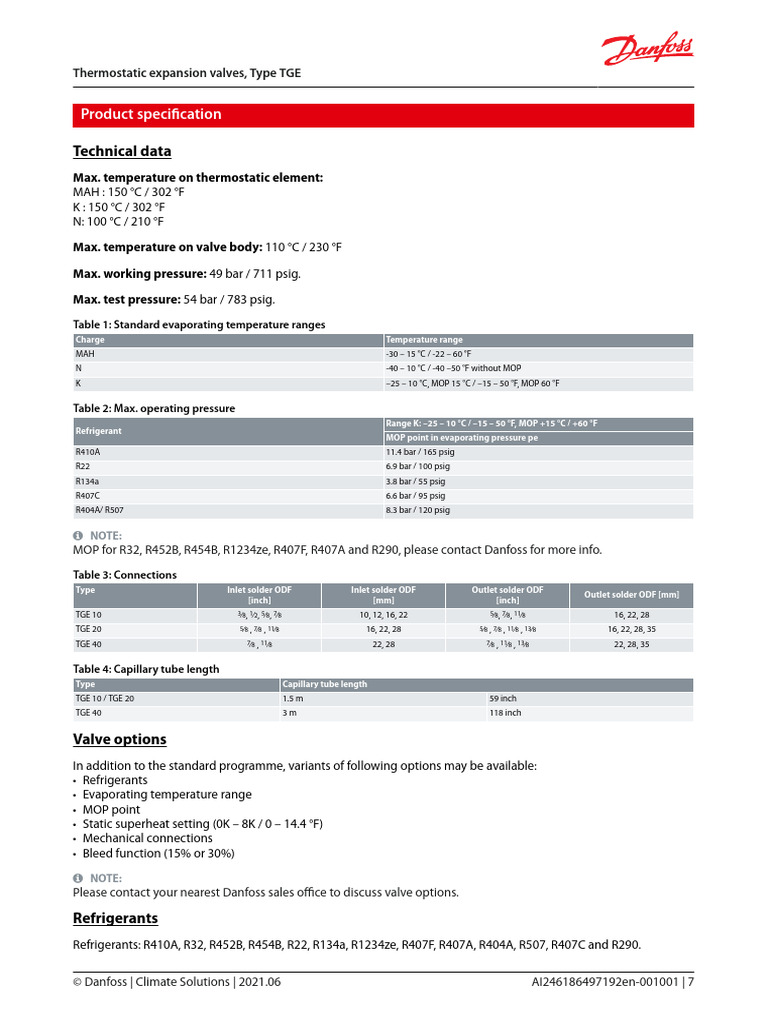 Technical Data: Product Specification | PDF | Temperature | Home Appliance