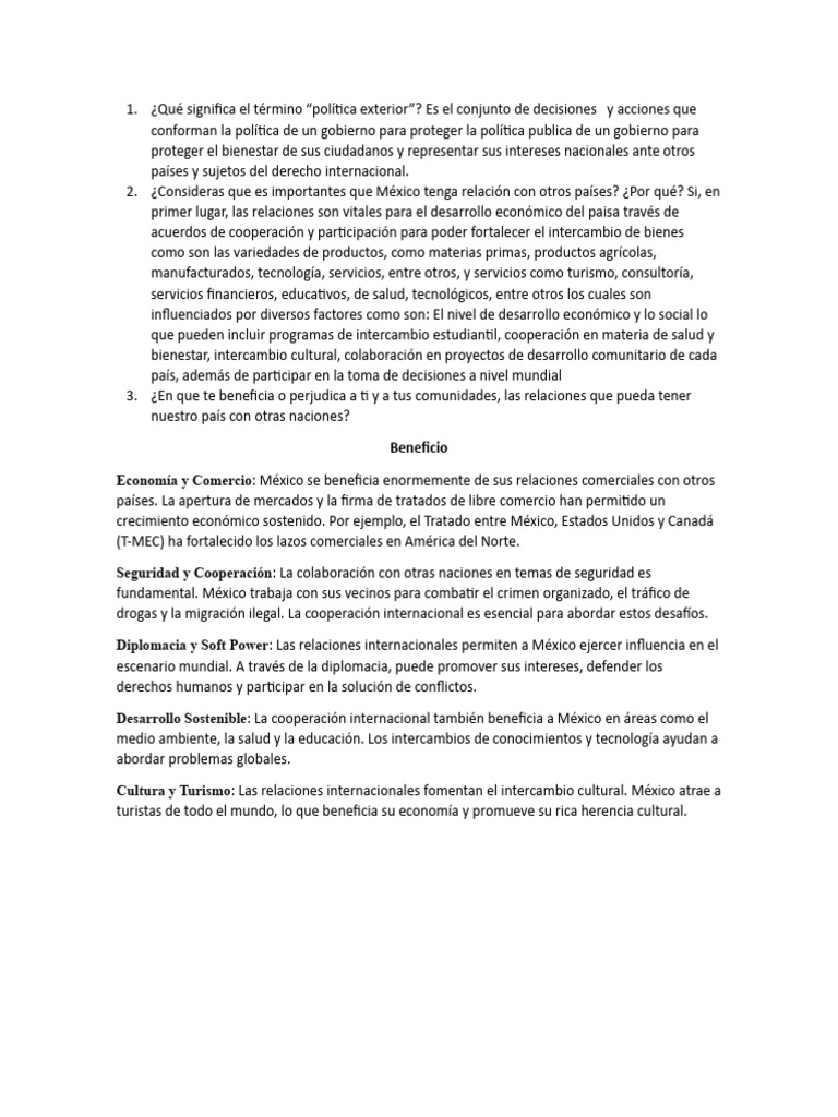 Qué significa el término | Descargar gratis PDF | México | Cooperación