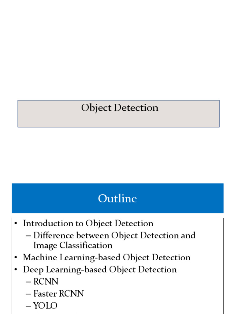 1 Objectdetection Pdf Applied Mathematics Artificial Intelligence