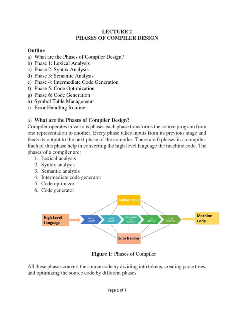 Compiler Construction Design Phases | PDF | Parsing | Compiler