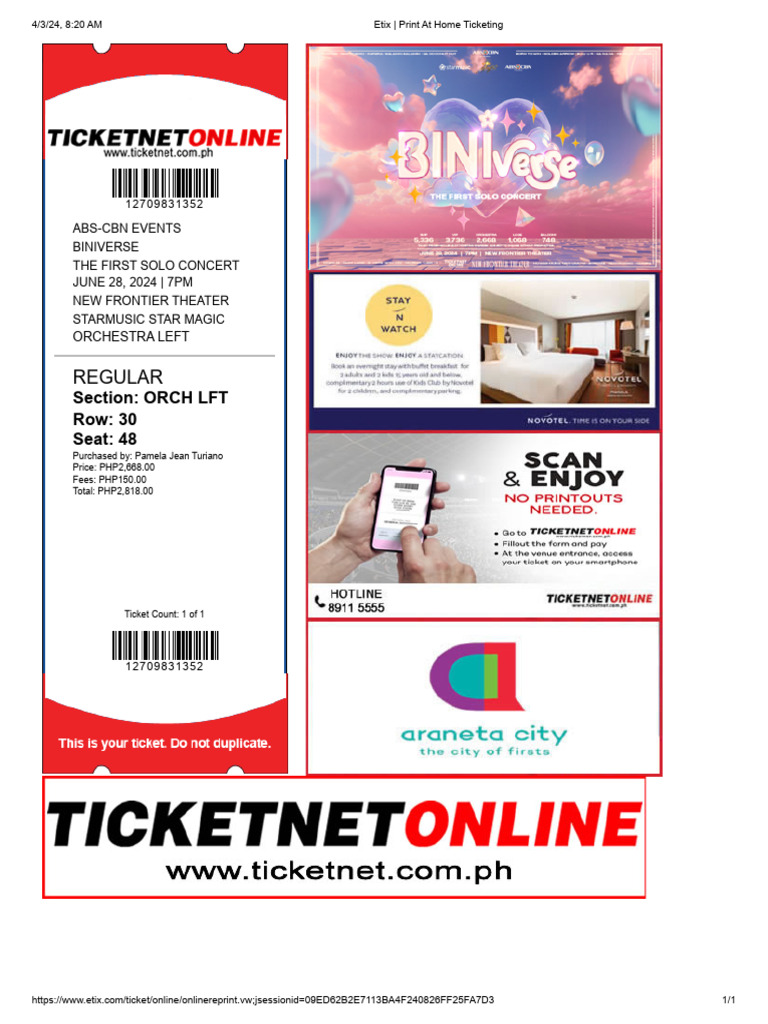 BINI Ticket | PDF