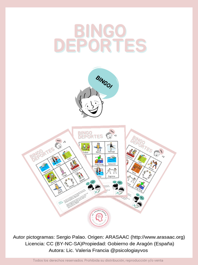 Bingo de Deportes | Descargar gratis PDF | Cognición | Ciencia cognitiva
