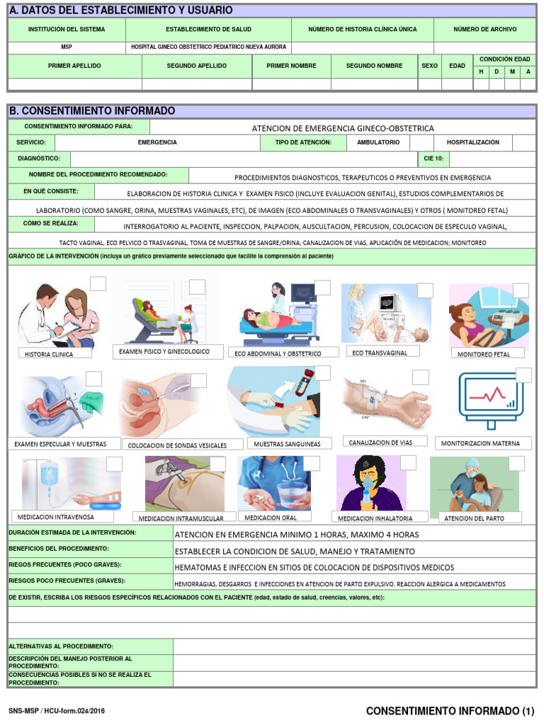 Consentimiento Informado en Salud Gineco-Obstétrica | PDF ...