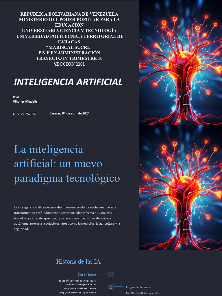 La Inteligencia Artificial Un Nuevo Paradigma Tecnologico | PDF | Inteligencia artificial ...
