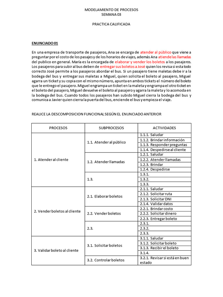 Modelamiento de Procesos | PDF