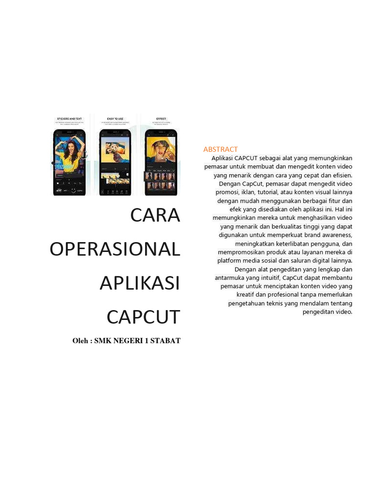 Aplikasi Capcut | PDF