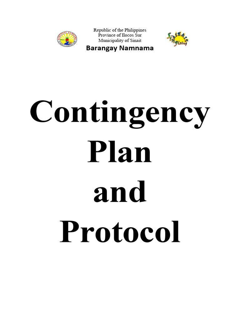 Sinait Barangay Disaster Contingency Plan | PDF | Weather | Tropics
