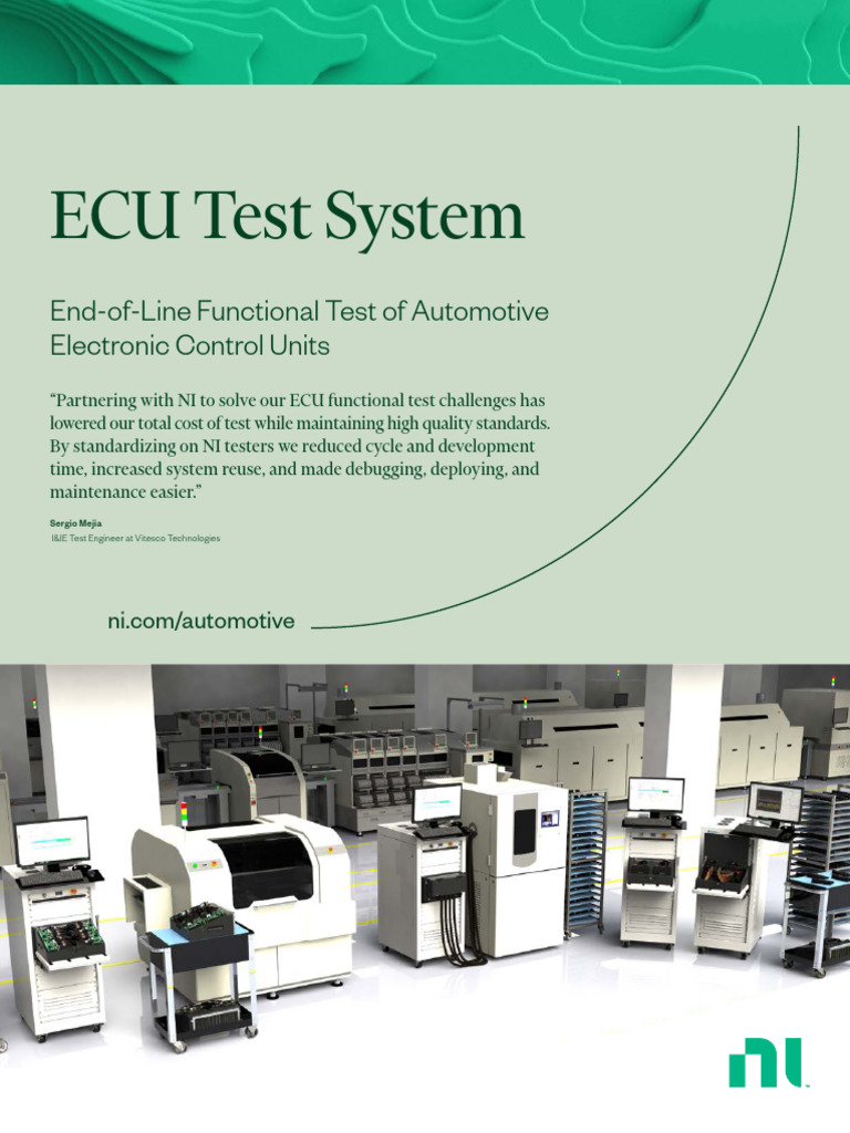 ECU Test Solutions for Automotive Efficiency | PDF | Power Supply ...