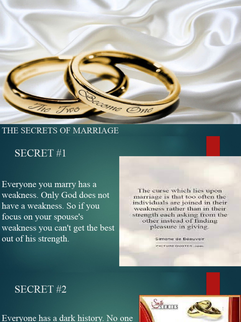 10 Essential Secrets for a Strong Marriage | PDF | Marriage | Divorce