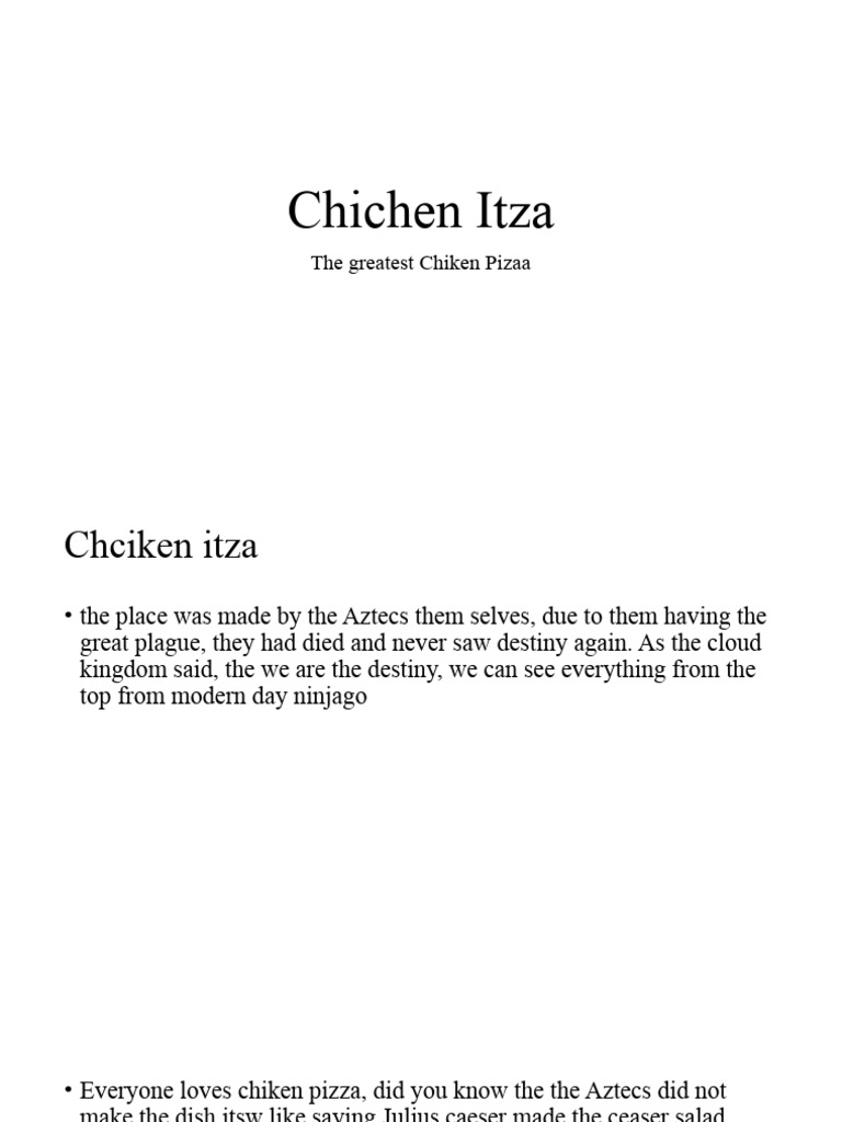Chichen Itza and Chicken Pizza Myths | PDF | Travel | Young Adult
