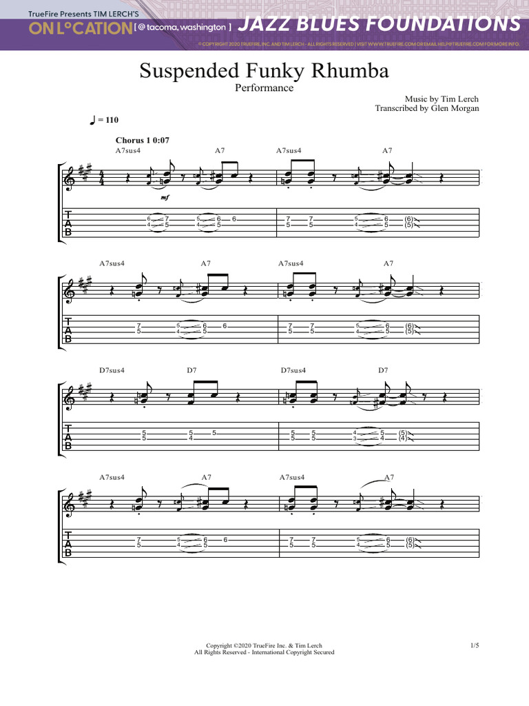 20 Suspended Funky Rhumba - Breakdown | PDF