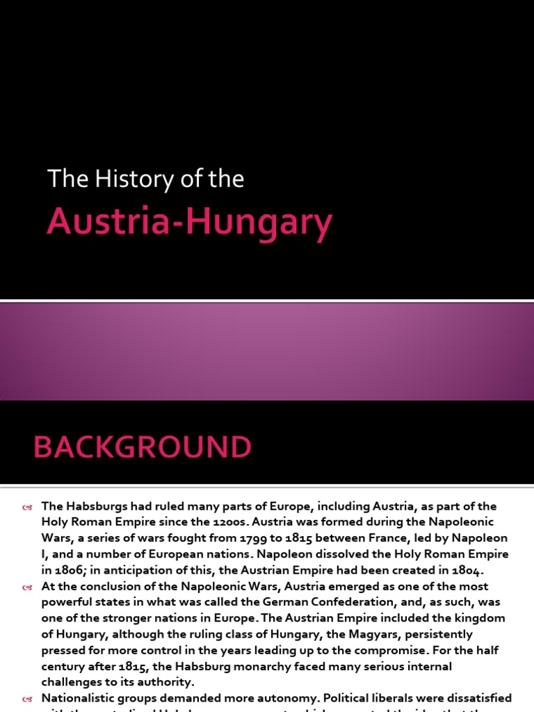Austria-Hungary Dual Monarchy | PDF | Austria Hungary | Holy Roman Empire