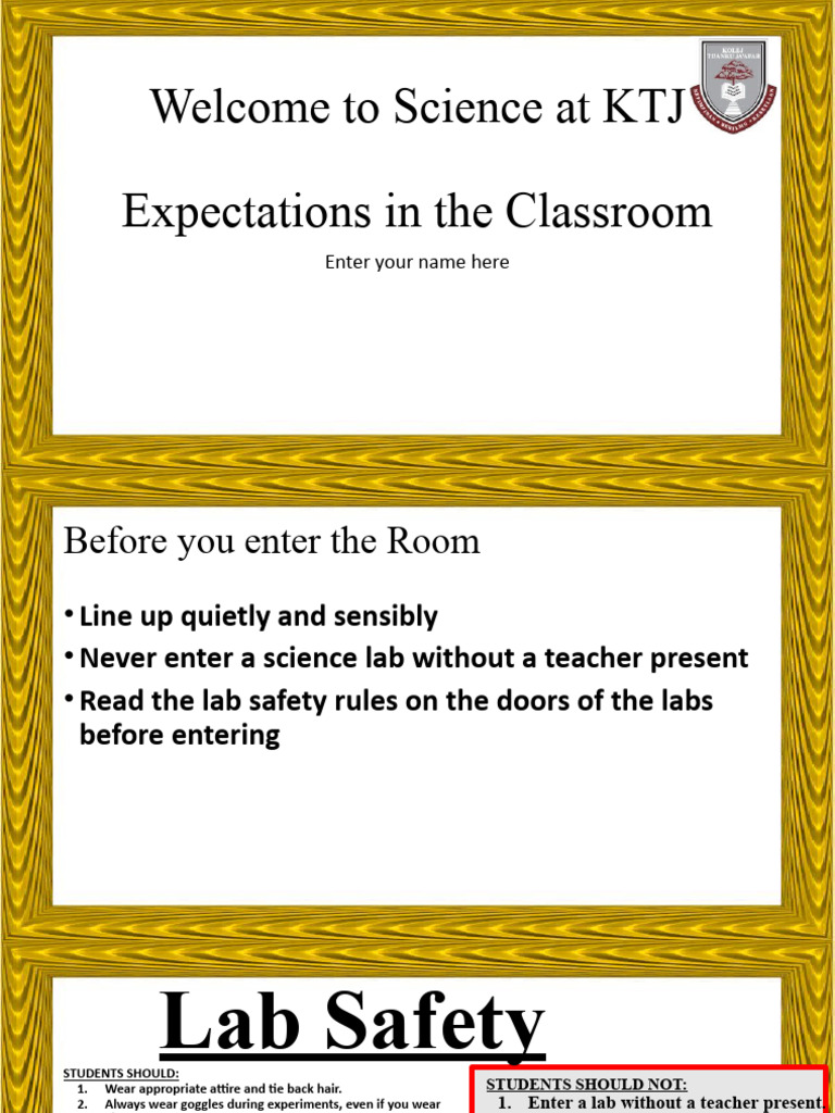 Lesson 1 - Welcome To Science Lessons | PDF | Teachers | Learning