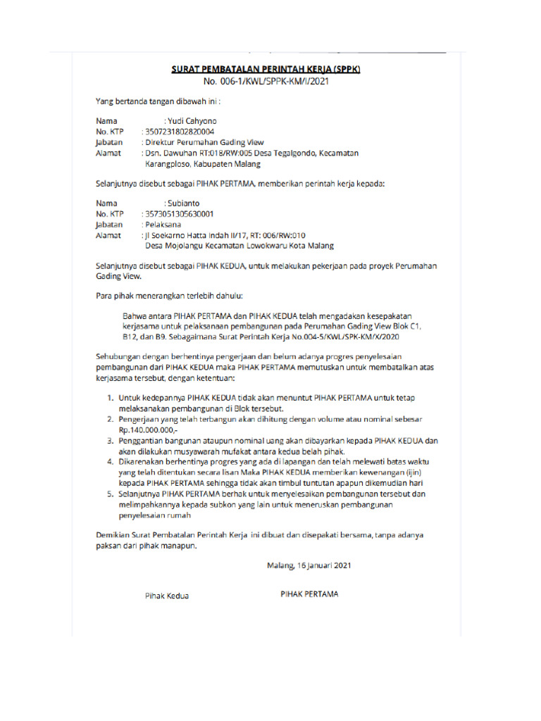 contoh-surat-pembatalan-SPK | PDF