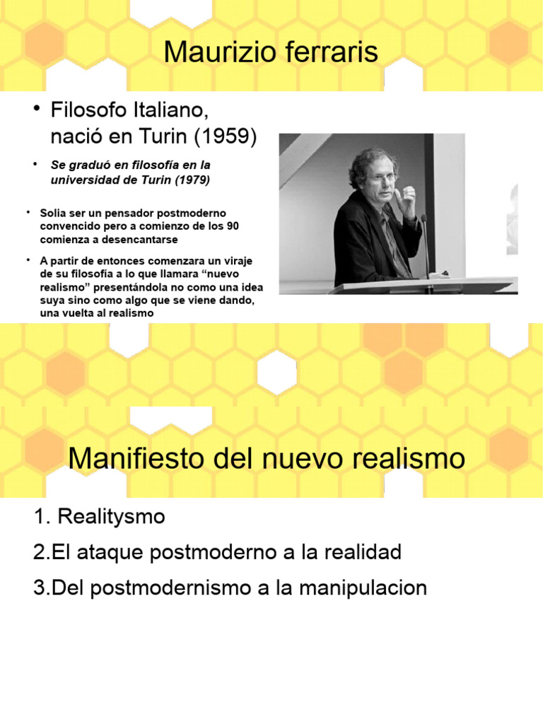 Maurizio Ferraris: Filosofo Italiano, Nació en Turin (1959) | PDF ...