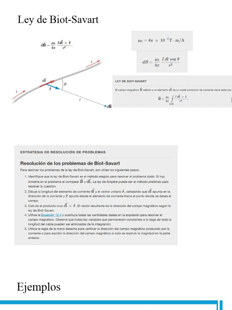 Ley Biot-Savart | PDF | Campo magnético | Física Aplicada e Interdisciplinaria