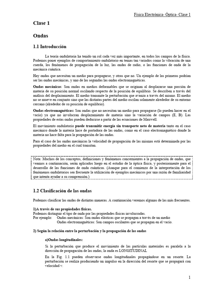 Ondas | PDF | Olas | Electromagnetismo
