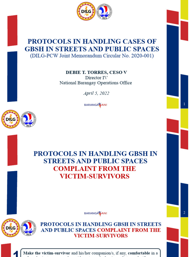 Presentation 2_Protocols in Handling GBSH in Streets and Public Spaces ...