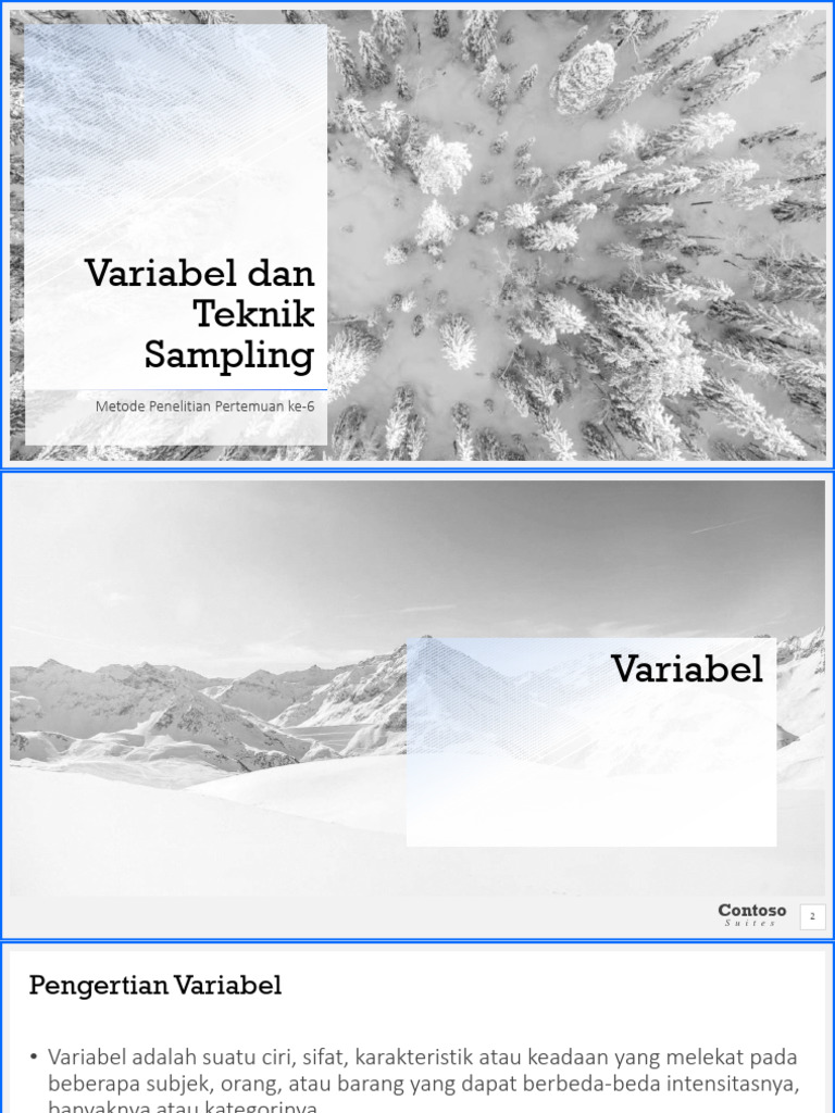 Variabel Dan Teknik Sampling | PDF