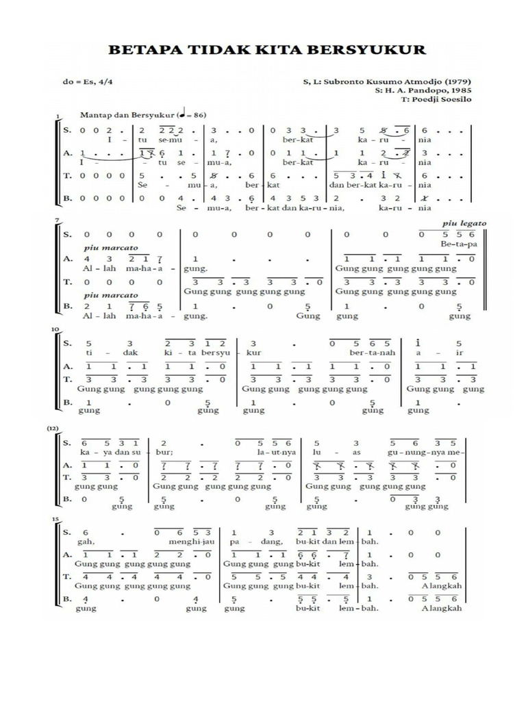 Betapa Tidak Kita Bersyukur | PDF