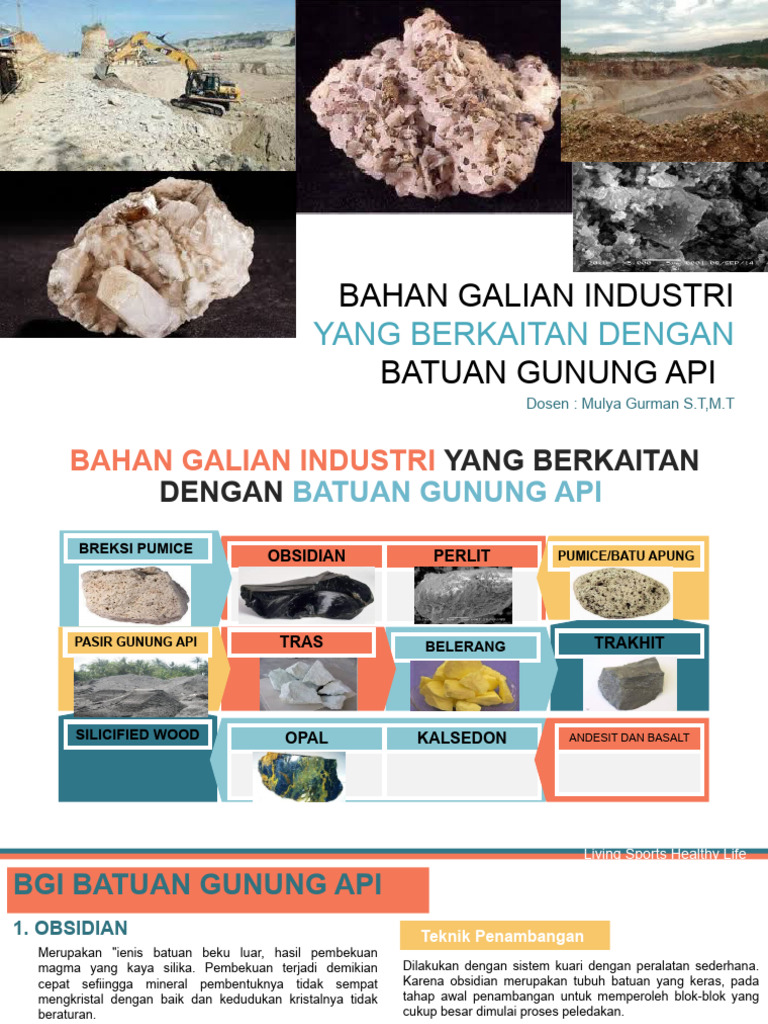 Bgi Berkaitan Dengan Batuan Gunung Api Bagian 1 | PDF