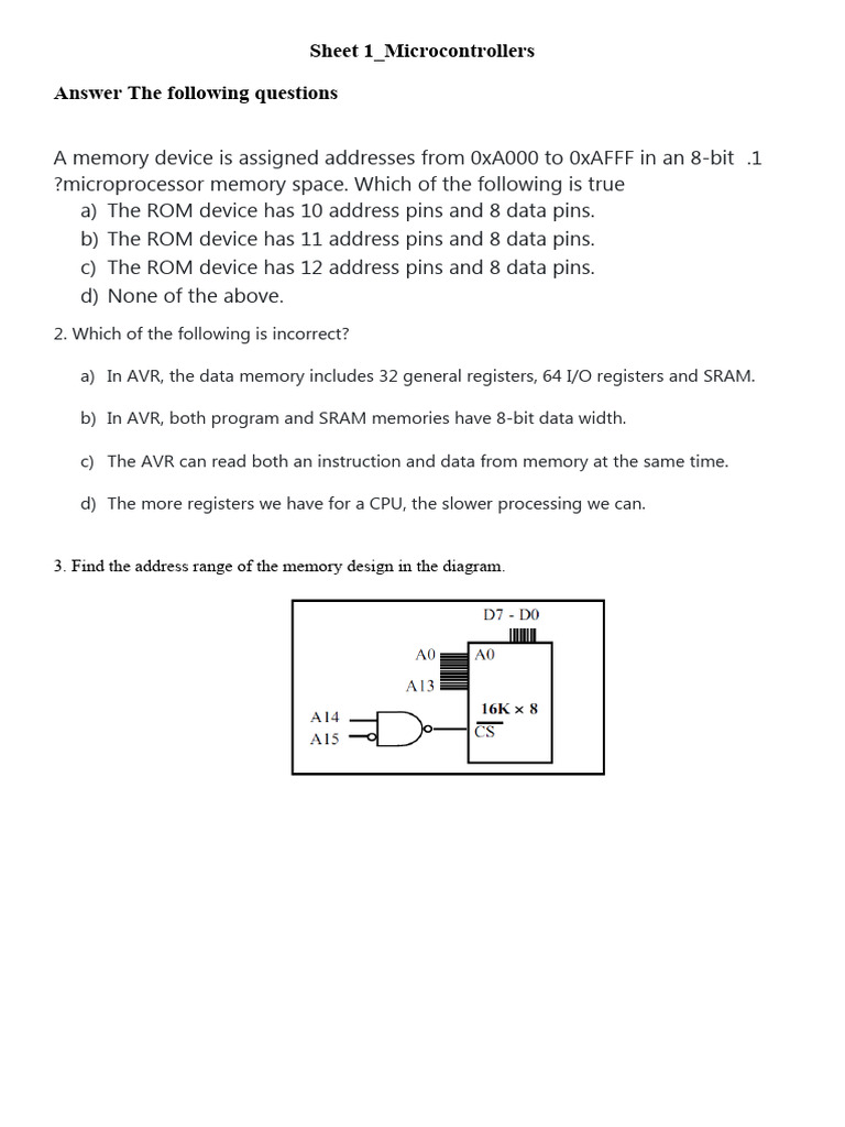 Sheet 1 | PDF | Computer Architecture | Classes Of Computers