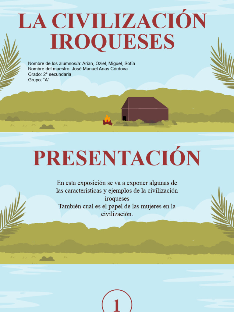 los iroqueses proyecto | PDF
