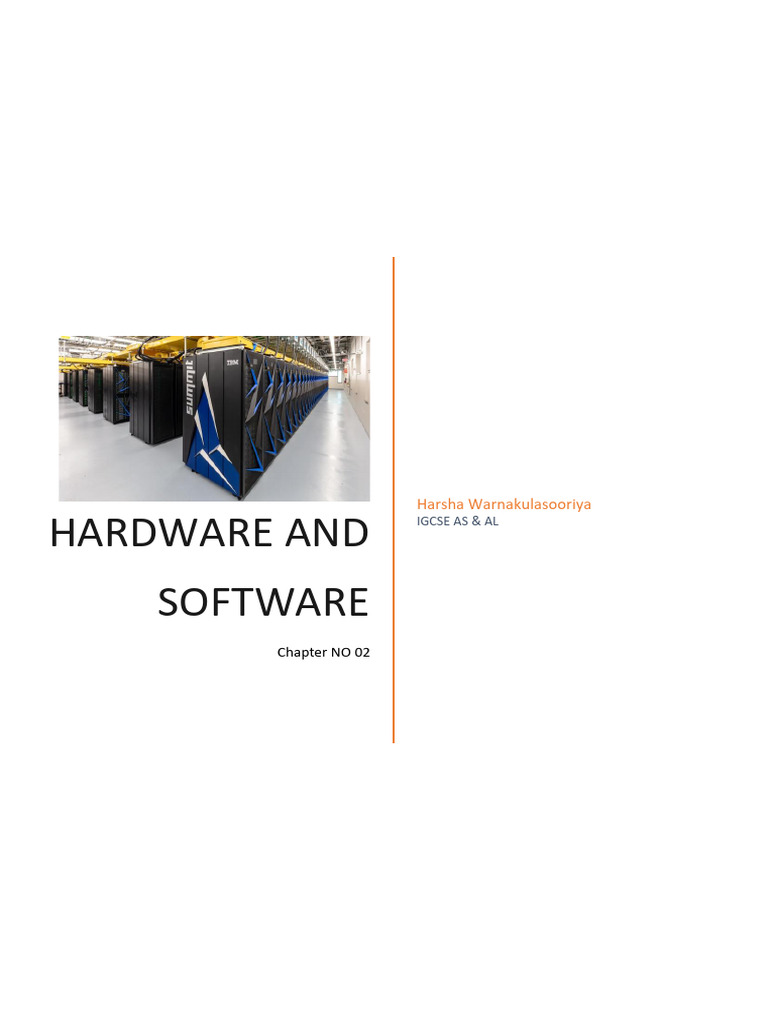 Chapter 2 - Hardware and Software | PDF | Operating System | Backup