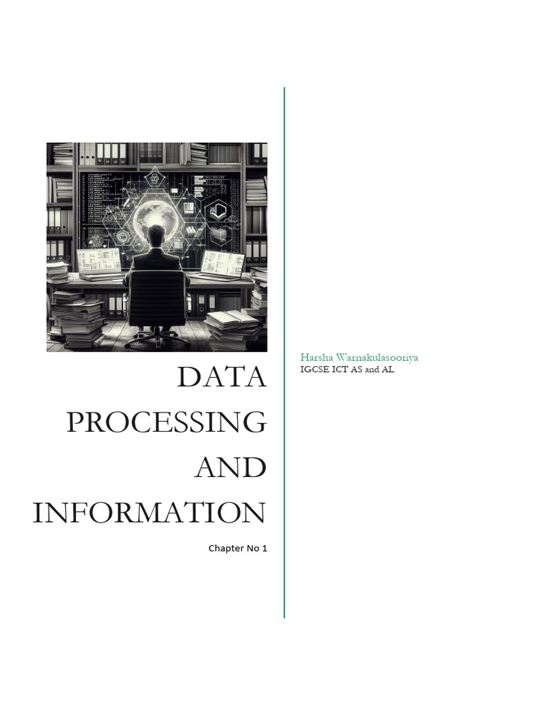 Chapter 1-Data Processing and Information | PDF | Key (Cryptography) | Public Key Cryptography
