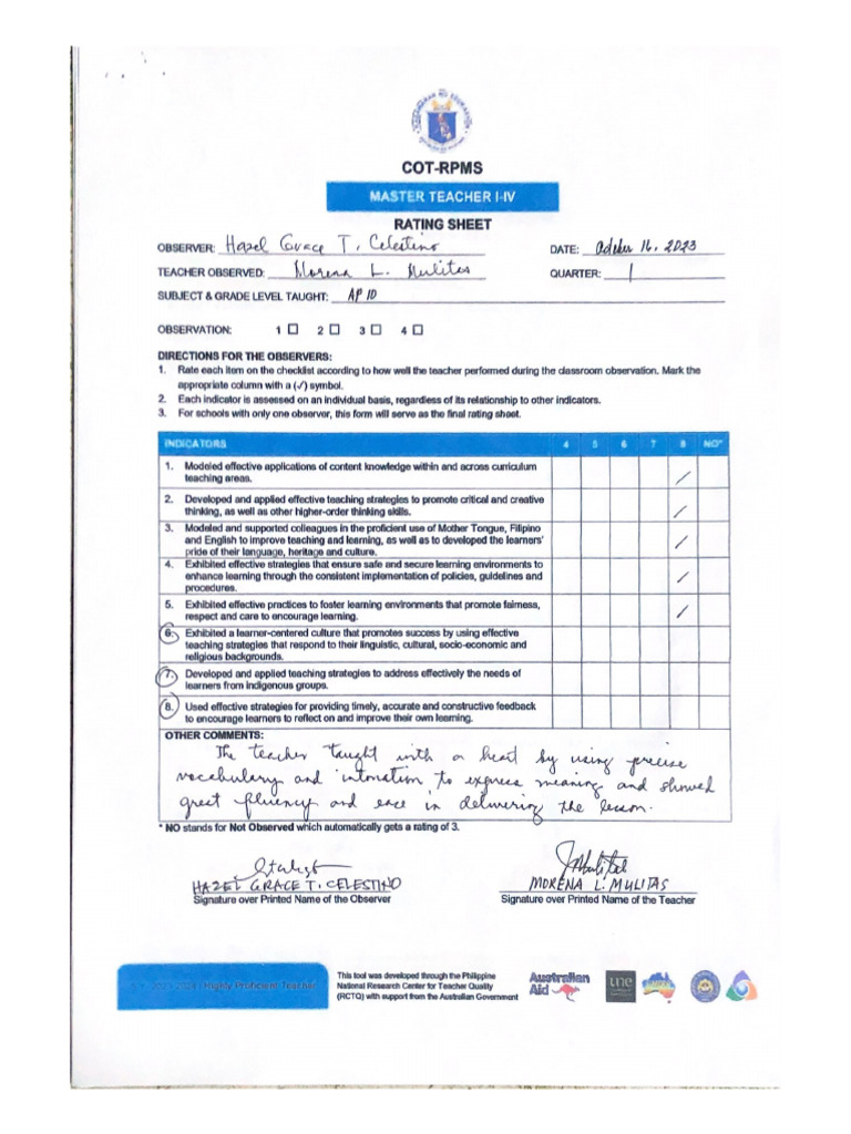 Cot RPMS | PDF