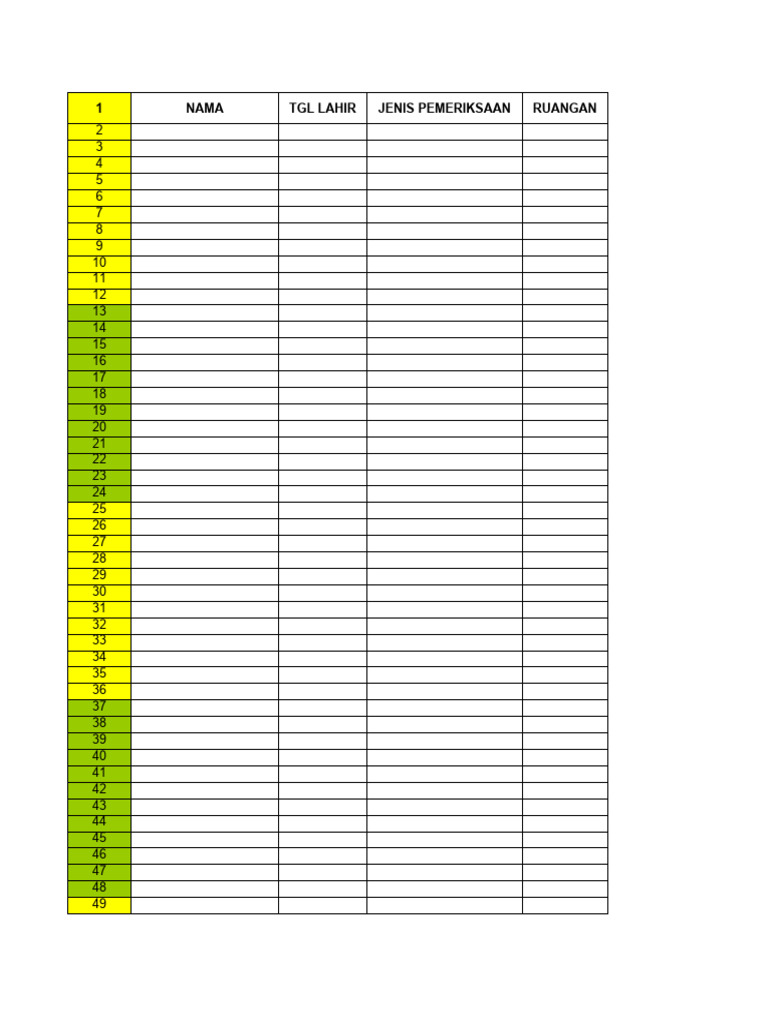 Label Radiologi | PDF