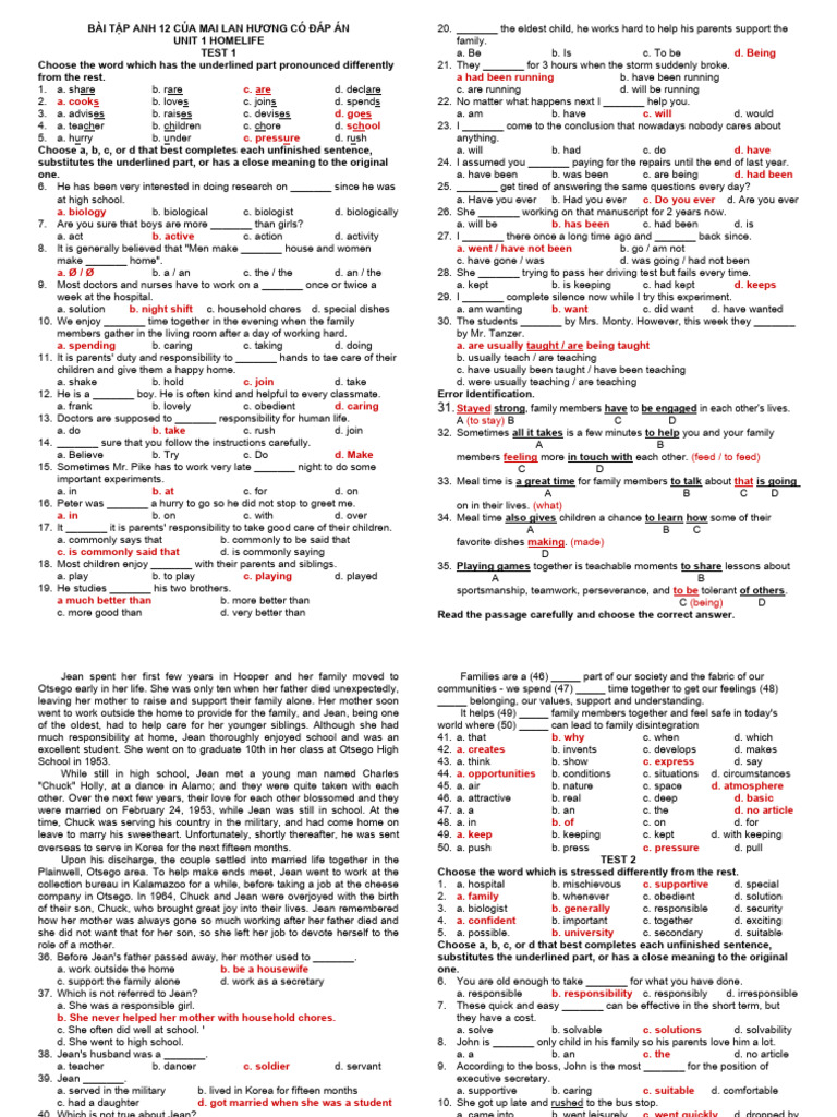 [123doc] - bai-tap-anh-12-cua-mai-lan-huong-co-dap-an-unit-1-16 | PDF