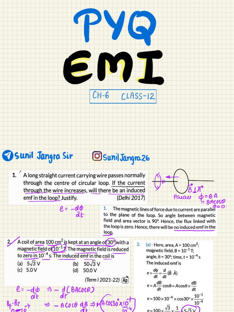 EMI PYQs | PDF