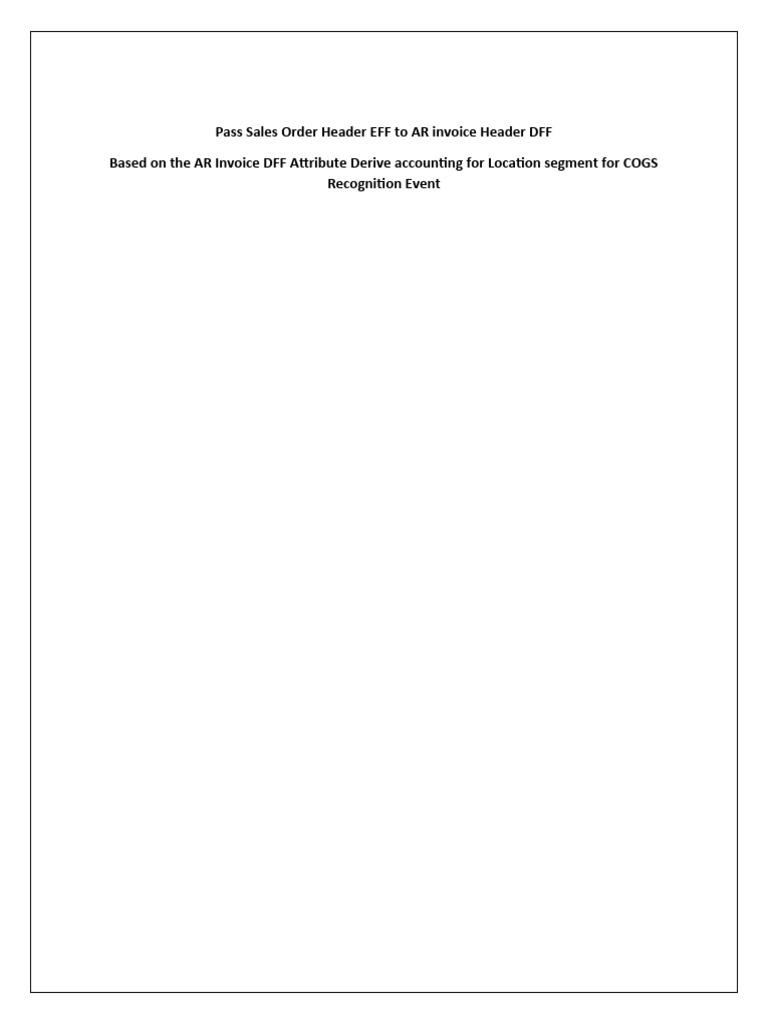 Oracle AR & OM Integration Guide | PDF | Zip (File Format ...