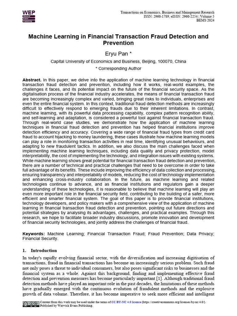 FD Eryu Pan, 2024 | PDF | Machine Learning | Computer Security