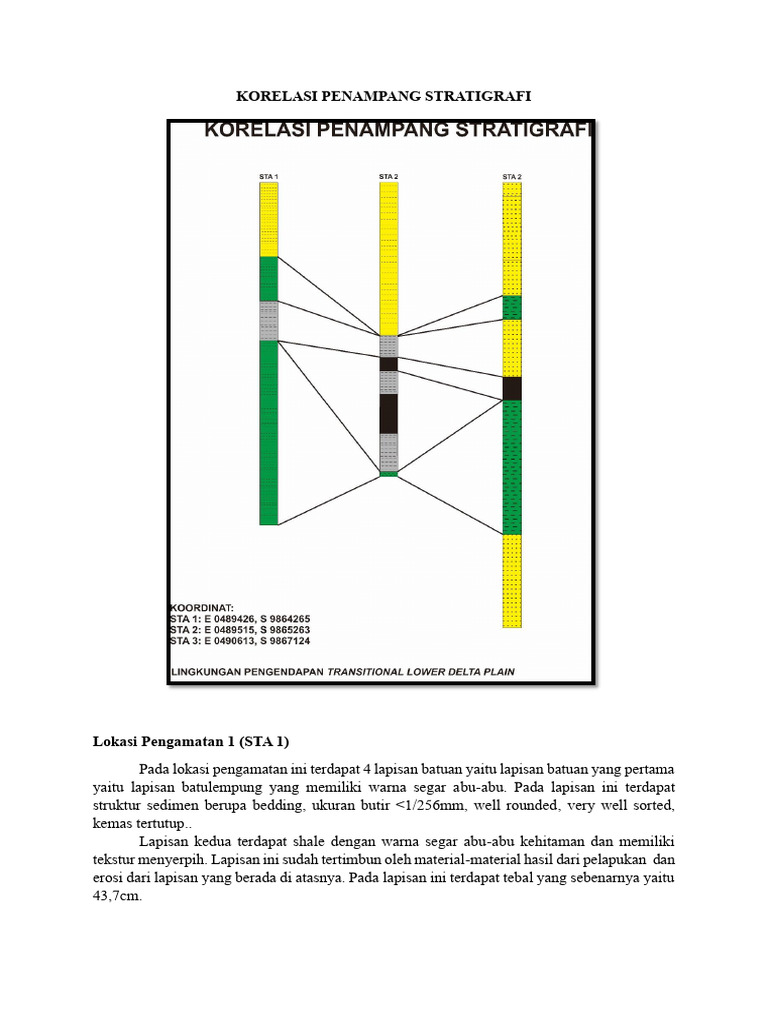 Korelasi Penampang Stratigrafi | PDF
