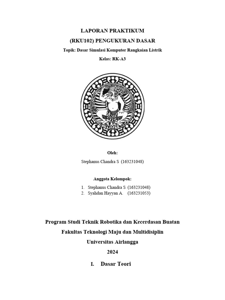 Laporan Praktikum Simulasi Rangkaian Listrik | PDF | Teknologi & Rekayasa