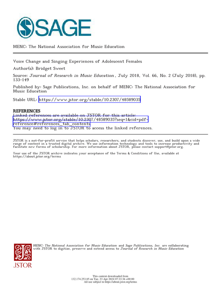 Sweet VoiceChangeSinging 2018 | PDF | Larynx | Singing