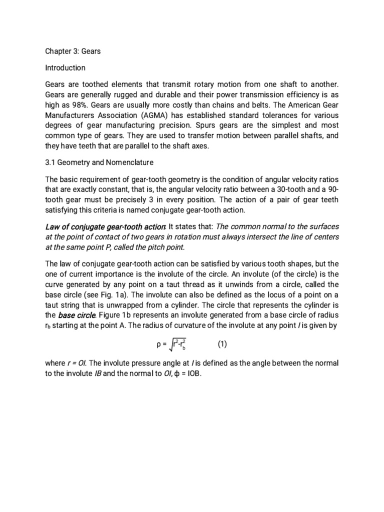 Gears | PDF | Gear | Mechanical Engineering