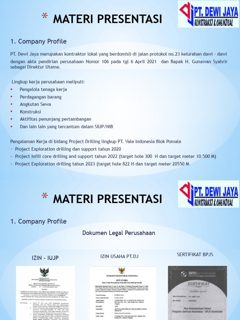 Materi Presentasi DJ Project Infill | PDF