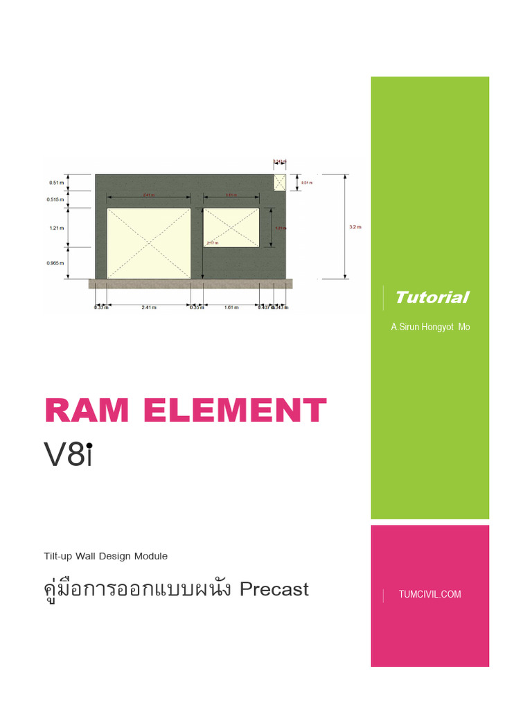 Precast Wall Design Ram Elementv | PDF