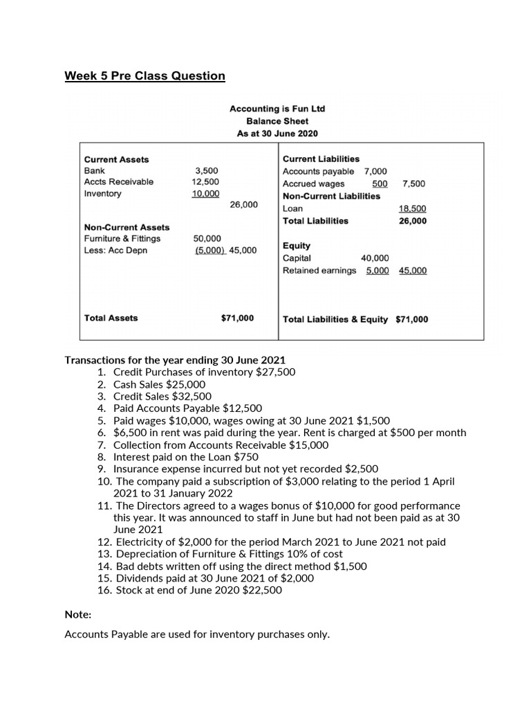 Week 5 Pre Class Question | PDF