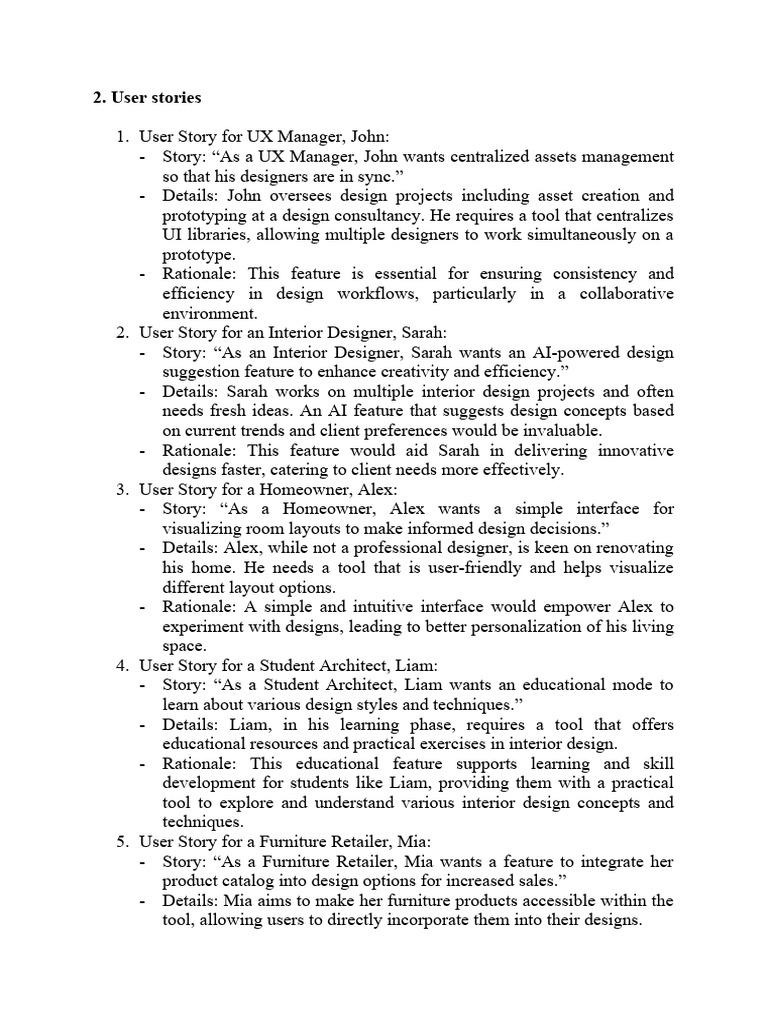 2-User Stories | PDF | Information Technology | Human Communication